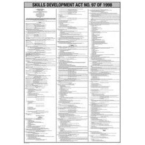 Skills Development Act, No. 97 of 1998 A1 Poster – Health & Safety Shopping