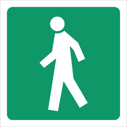 Safe walkway pathway sign SABS - GA8 – Health & Safety Shopping