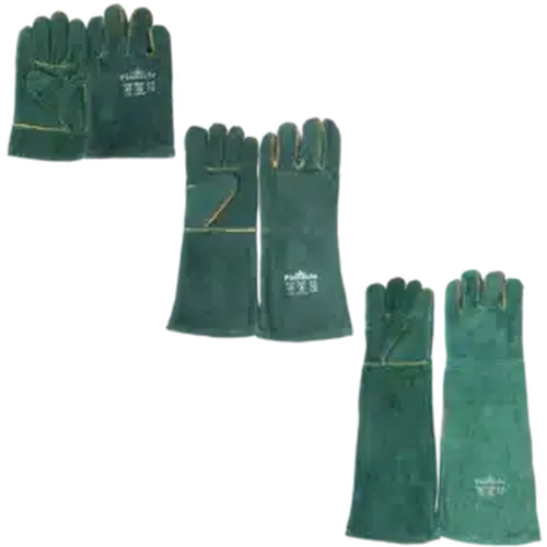 Green Welding Gloves Elbow length – Health & Safety Shopping