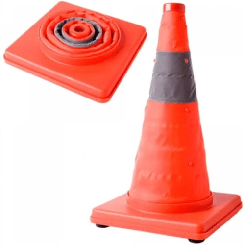 Foldaway Cones with reflective tape – Health & Safety Shopping