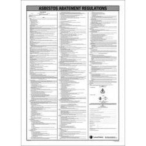 Asbestos Abatement Regulations, 2020 A1 Poster – Health & Safety Shopping