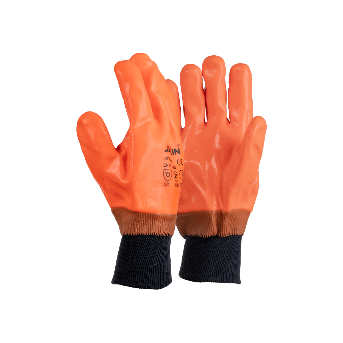 Orange PVC Freezer Knit Wrist Gloves – Health & Safety Shopping