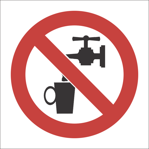 Water not for drinking sign SABS - PV5 – Health & Safety Shopping